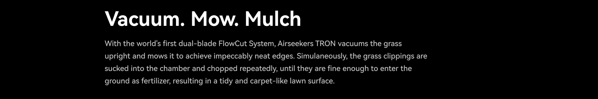 Airseekers Tron | 5-Camera AI Vision Robotic Lawn Mower